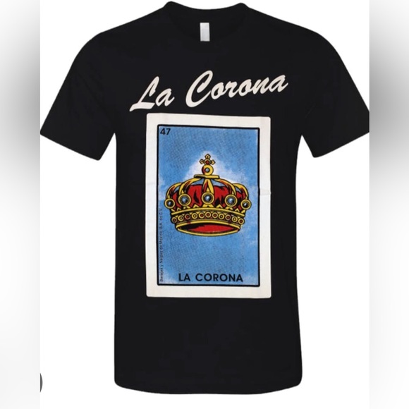 Alstyle | Tops | Prwnd Loteria La Corona Black Tshirt Size Xxl | Poshmark